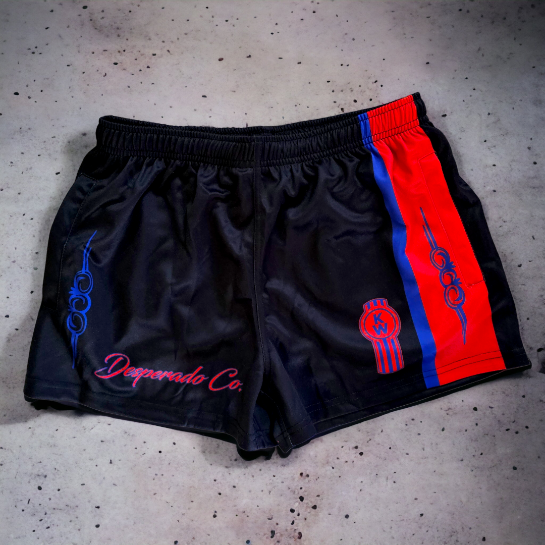 Desperado Co. Aussie Spirit Blue & Red Footy Shorts – the Desperado co.