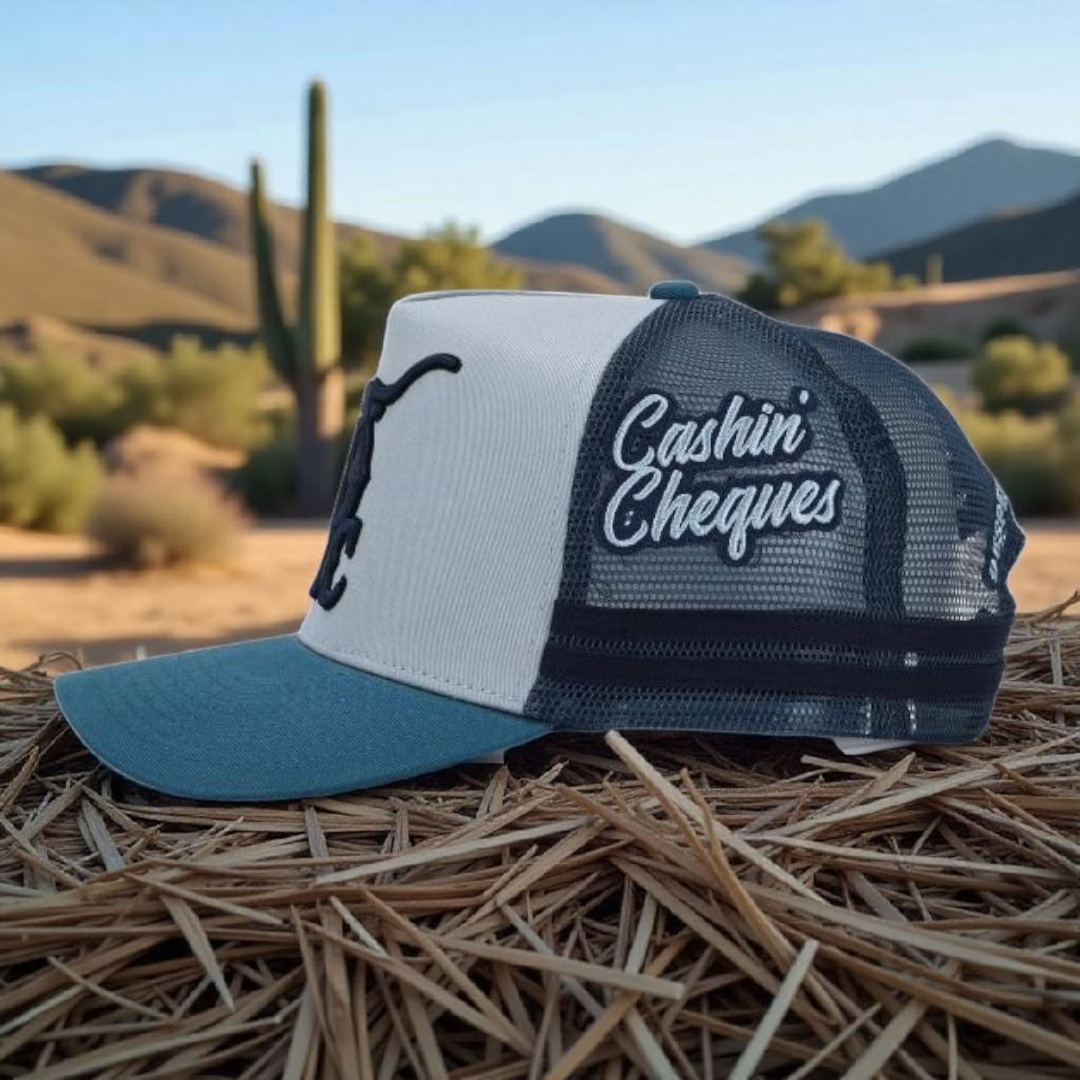Desperado Trucker Cap Loadin' Decks Cashin' Cheques Teal – the ...