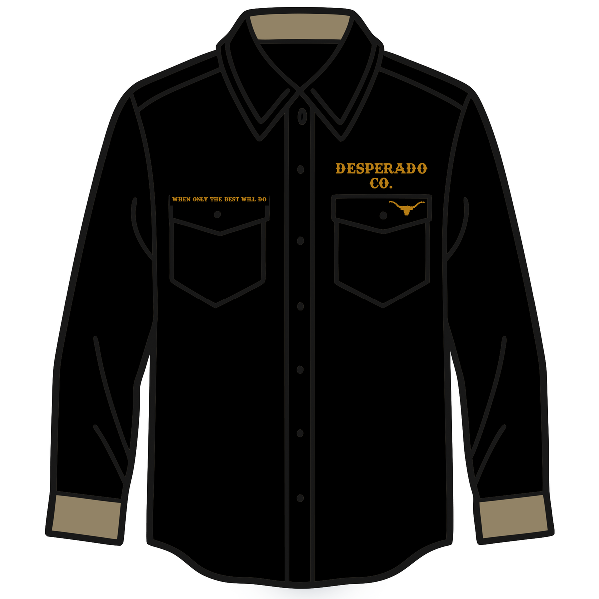 Desperado Co. Long Sleeve Shirt Black – the Desperado co.