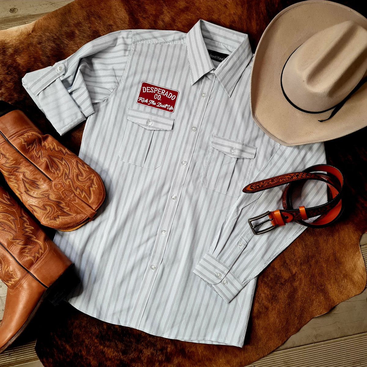 Desperado Co. Cassidy Roll Up Long Sleeve Stripe Button Up – the ...