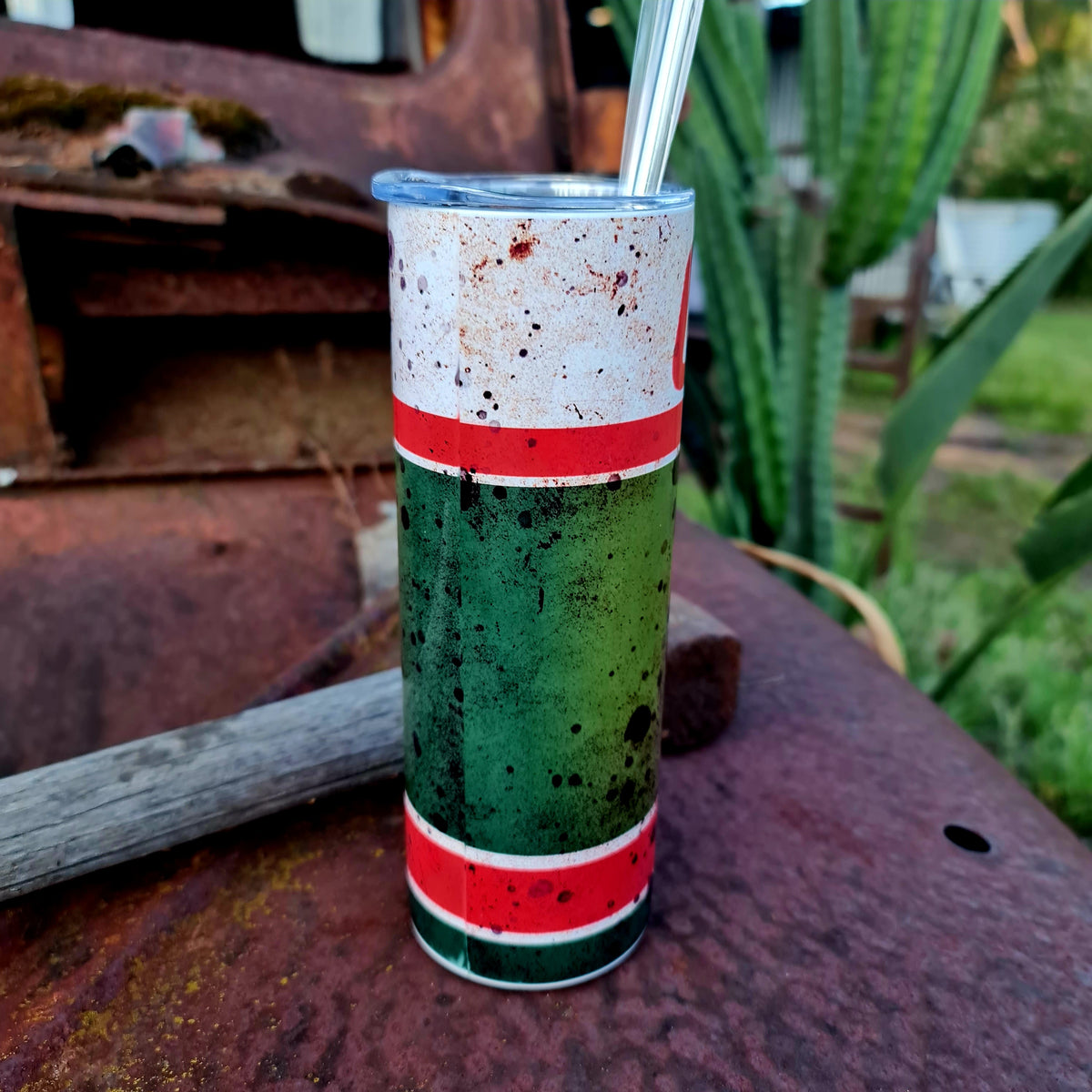 Castrol 20oz Stainless Tumbler Cup & Straw – the Desperado co.